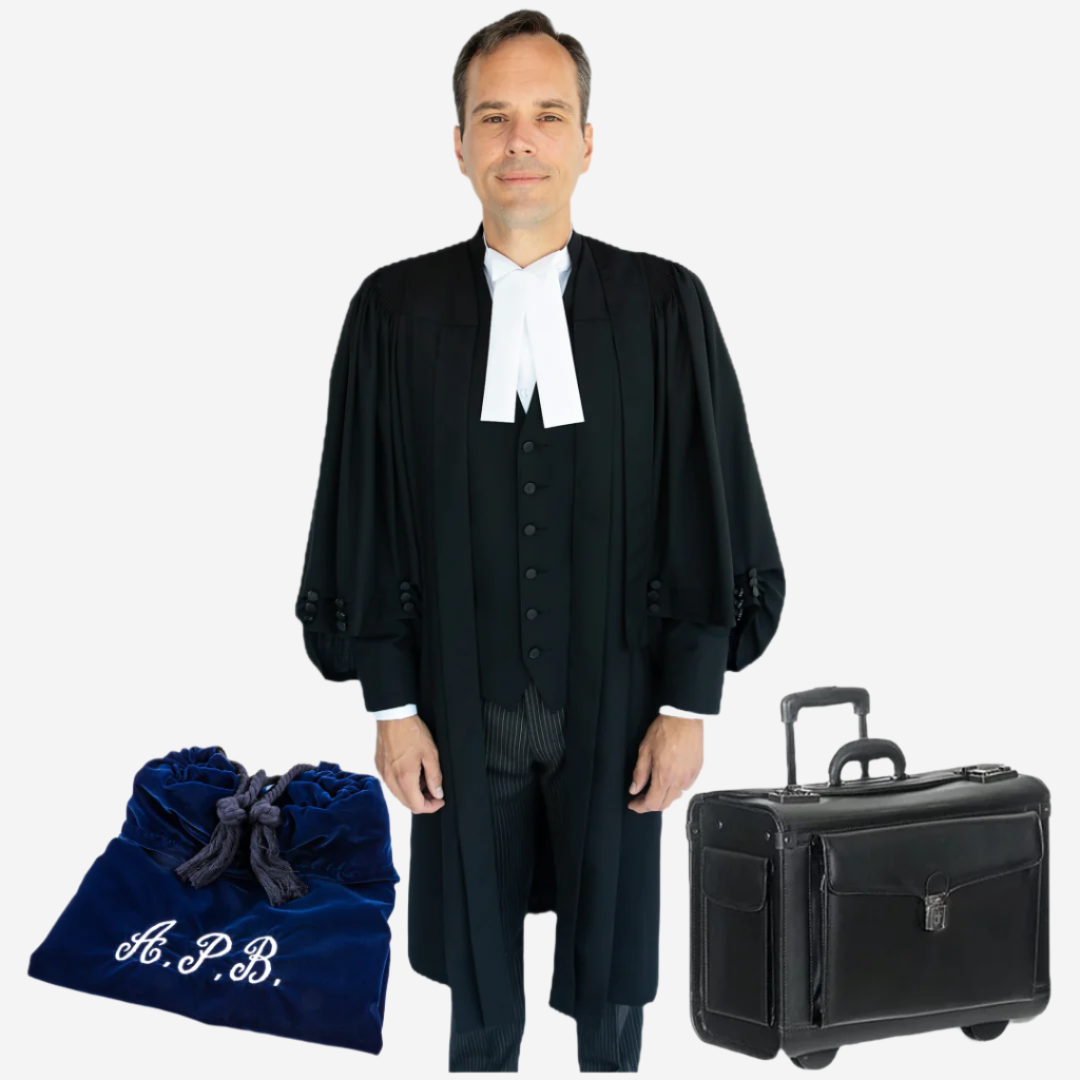 Barristers Robe Package – Wool + Velour Bag & Trial Case | Men's